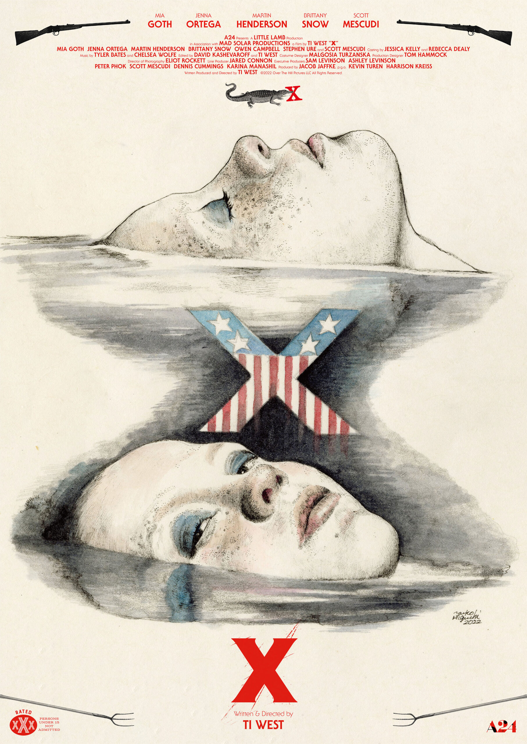 A24最新作『Pearl パール』ヒグチユウコ×大島依提亜によるオリジナル日本版ポスター公開｜Bezzy[ベジー]｜アーティストをもっと好きになるエンタメメディア